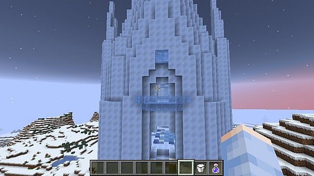 Elsa's Ice Castle Minecraft Map