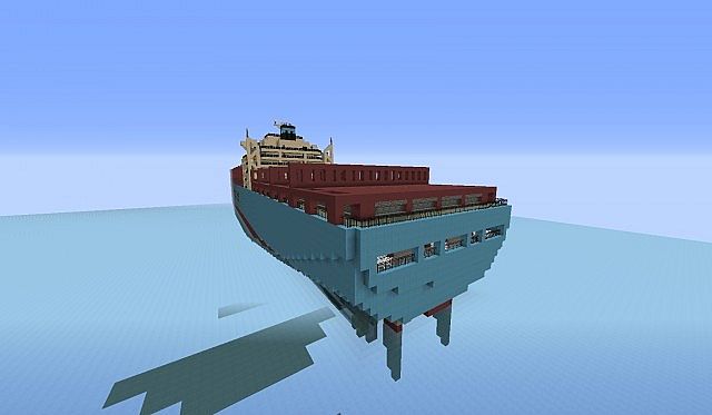 The Maersk Wyoming - A Large Container Ship Minecraft Map