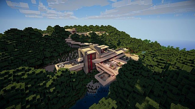 Project "Ultimate FallingWater" 1:1 Scale [WoK] +DOWNLOAD Keralis Showcase Minecraft Map