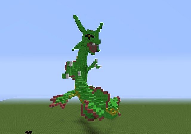 3D Rayquaza Minecraft Map