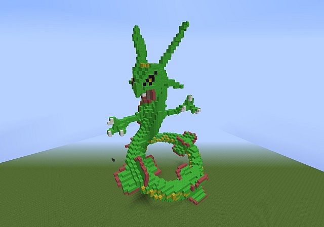 3D Rayquaza Minecraft Map