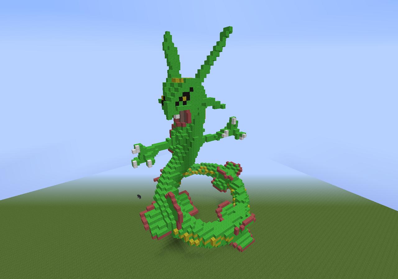 3D Rayquaza Minecraft Map