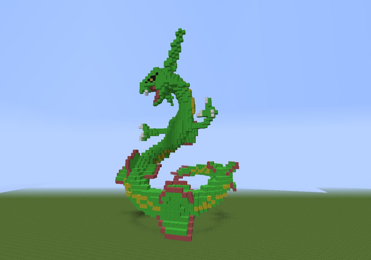 3D Rayquaza Minecraft Map