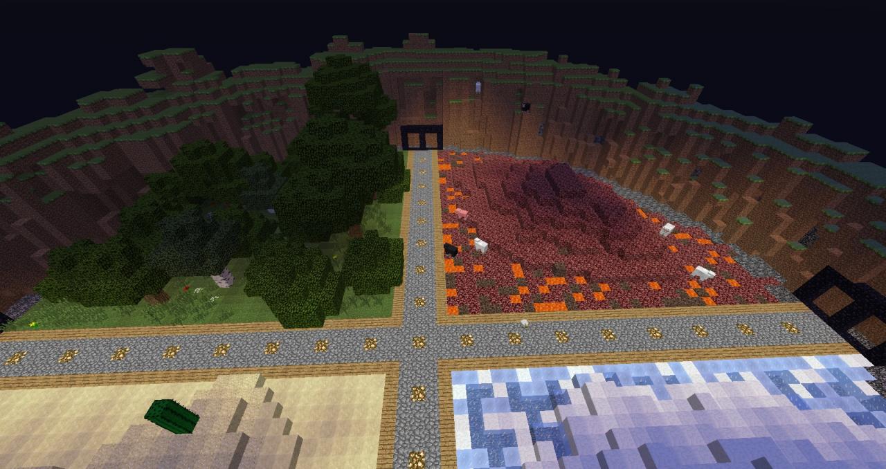 Minecraft Hub Spawn 4 Worlds [unavailable] Minecraft Map