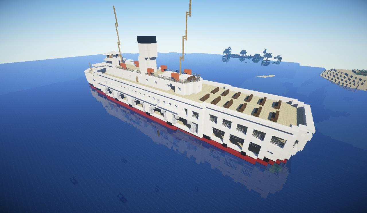The Great White Steamer (SS Catalina) Minecraft Map