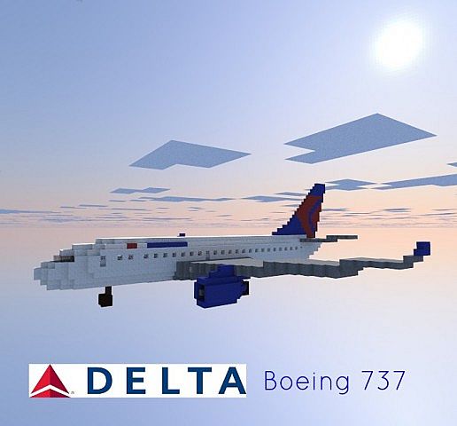 Boeing 737 - Delta Minecraft Map