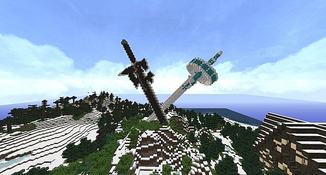 Sword Art Online Swords - Elucidator and Lambent Light Minecraft Map
