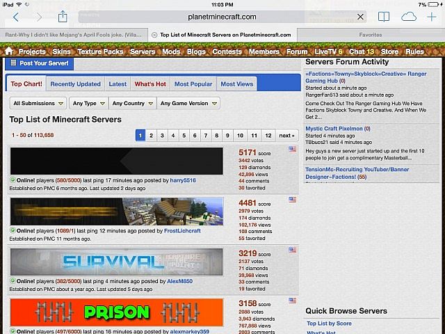 Advice on server descriptions and images.