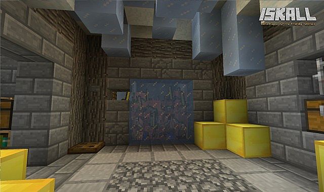 Ice Themed Overworld Gold farm on Hardcore SMP Minecraft Map