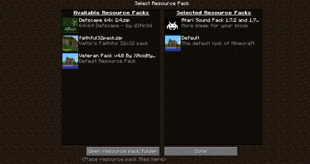 Atari/8bit Retro Game Sound Pack Minecraft Texture Pack