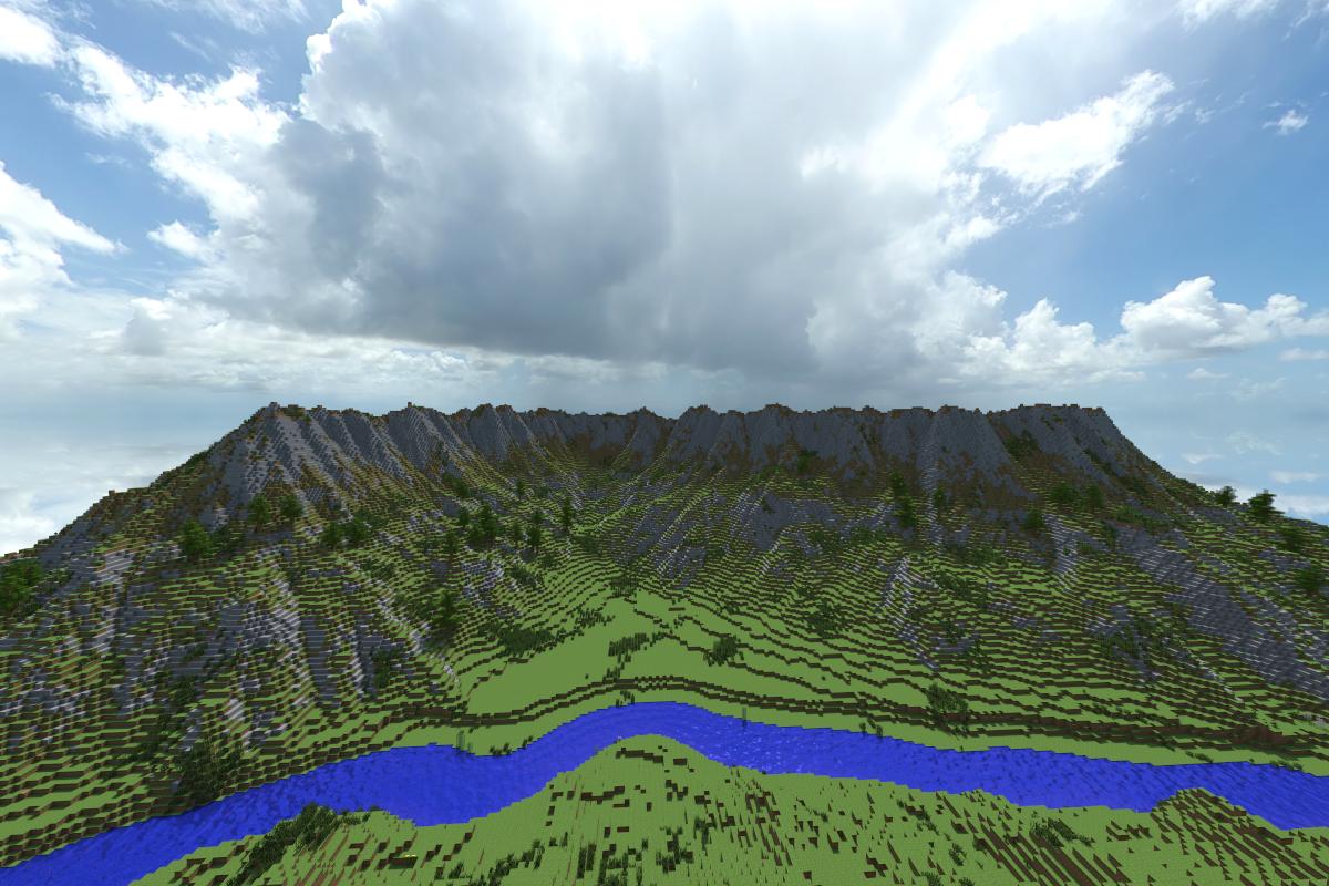 Realistic custom terrain Minecraft Map