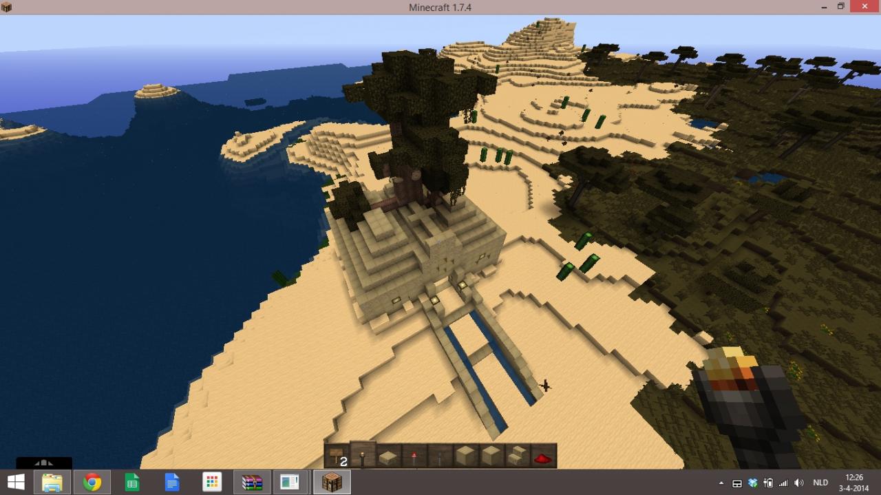 Small dessert temple Minecraft Map