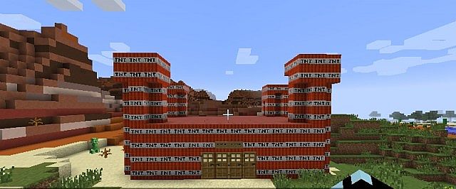 TNT Castle - WITH A VIDEO OF IT BLOWING UP! Minecraft Map