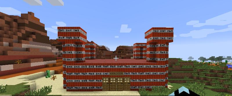 TNT Castle - WITH A VIDEO OF IT BLOWING UP! Minecraft Map