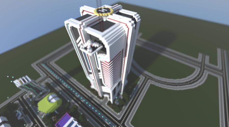 Futuristic Skyscraper Minecraft Map