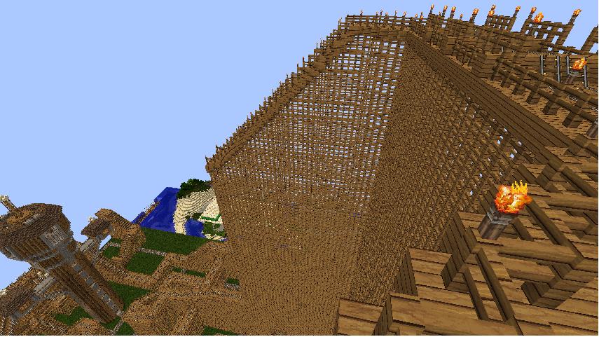 EpicDive Biggest Wooden Minecraft Roller Coaster Minecraft Map