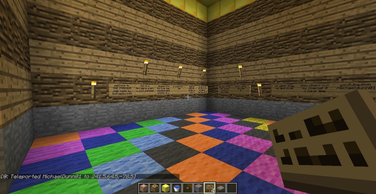 THE PARKOUR mini-game 1.0 Minecraft Map