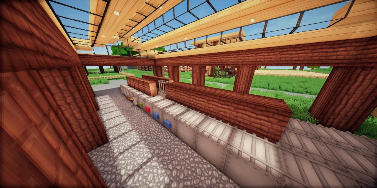 Modern Eco Village | Lumberjack Sawmill 1 Minecraft Map