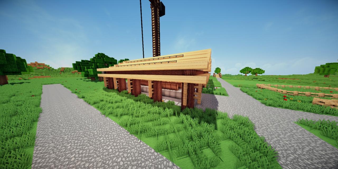 Modern Eco Village | Lumberjack Sawmill 1 Minecraft Map