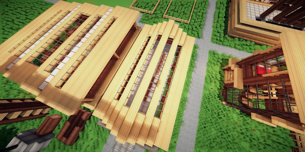 Modern Eco Village | Lumberjack Sawmill 1 Minecraft Map