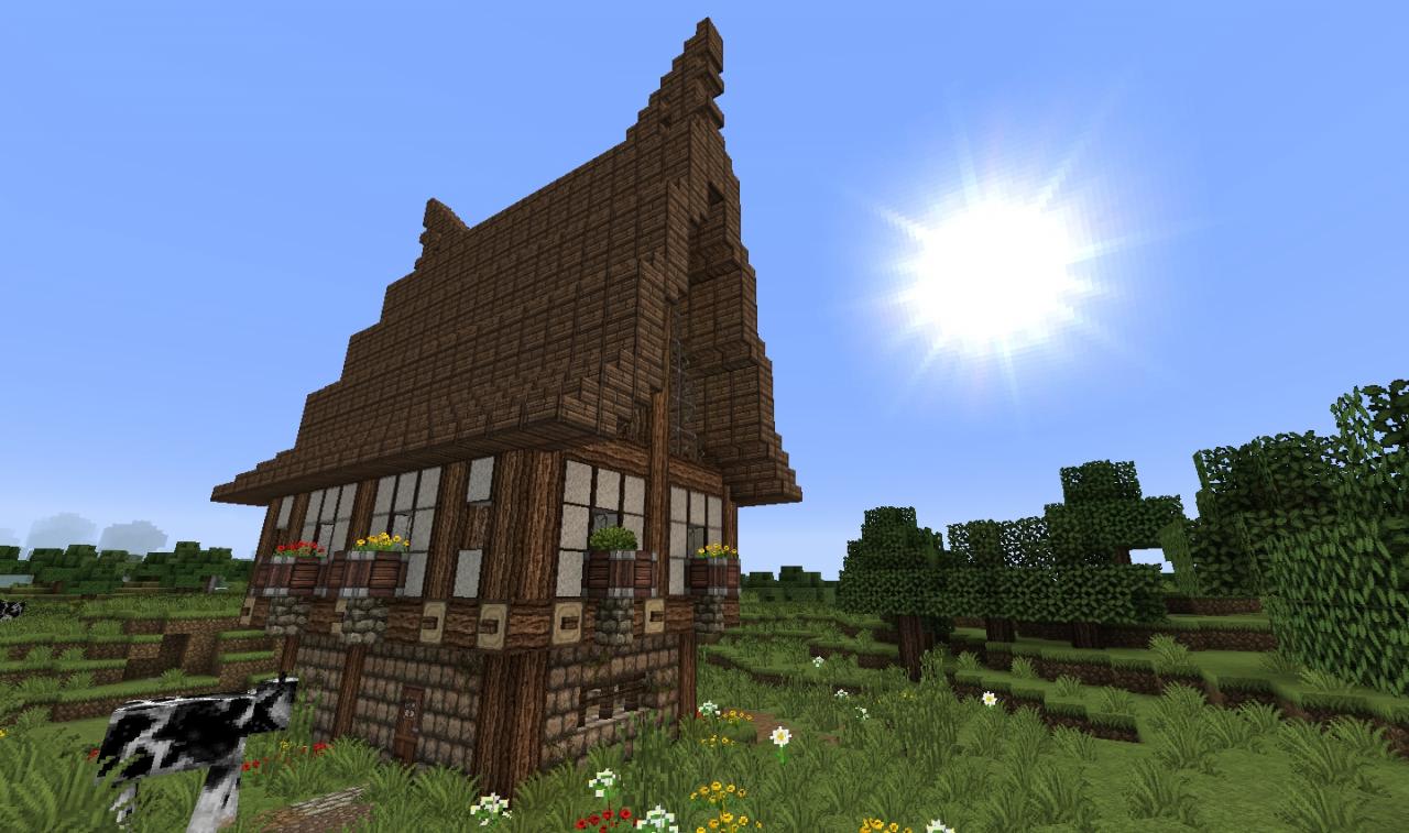 Large Medieval Farmhouse By Ghillierain Minecraft Map