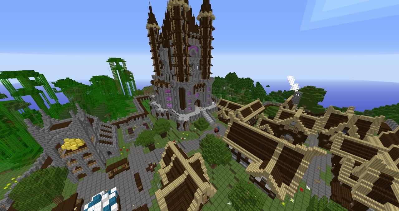 Medieval, Rustic Server Spawn Minecraft Map