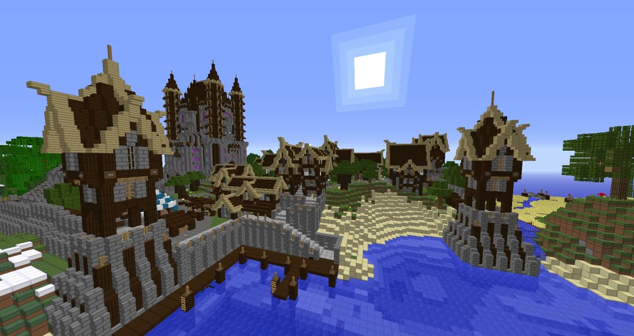 Medieval, Rustic Server Spawn Minecraft Map