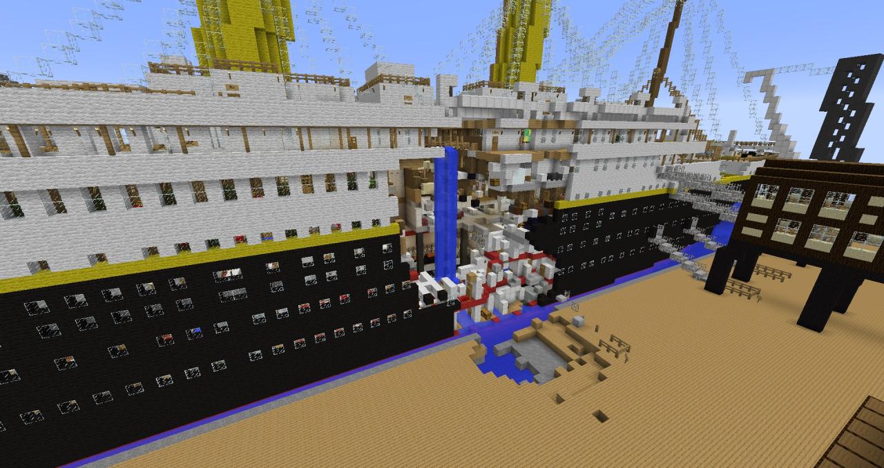 Titanic model Minecraft Map