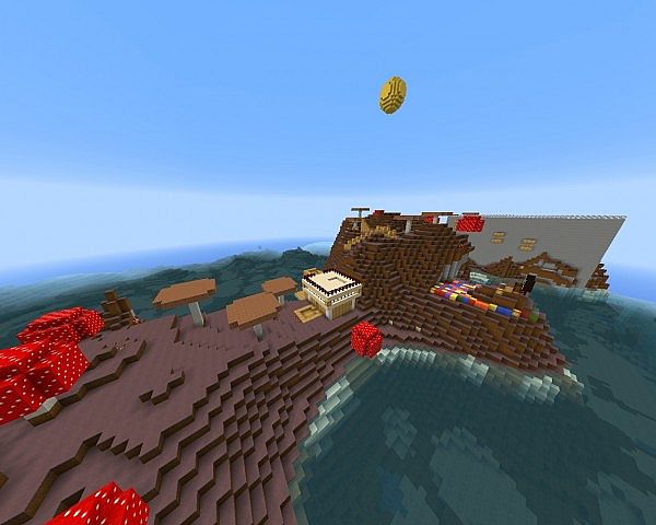 Super Mooshroom Party Island Minecraft Map