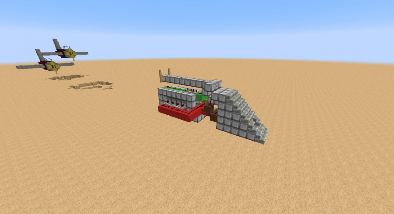Anti-Aircraft gun Minecraft Map