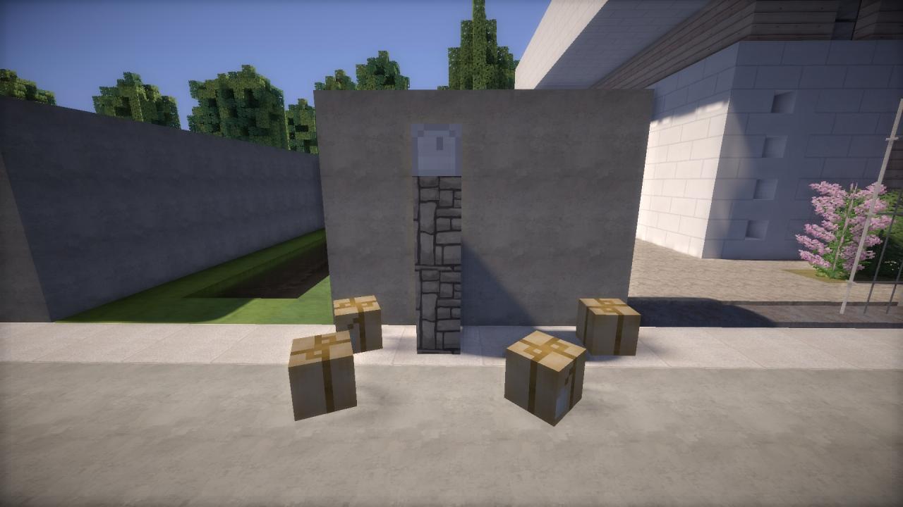 Modern/Minimal Postal Truck "UPS" - HalfPastNINE | Pop Reel Minecraft Map