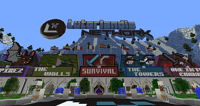 Modern Lobby spawn complex for networks Minecraft Map