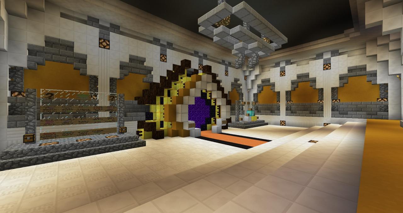 Modern Lobby spawn complex for networks Minecraft Map