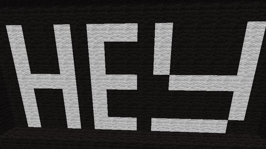 Animated text Minecraft Map