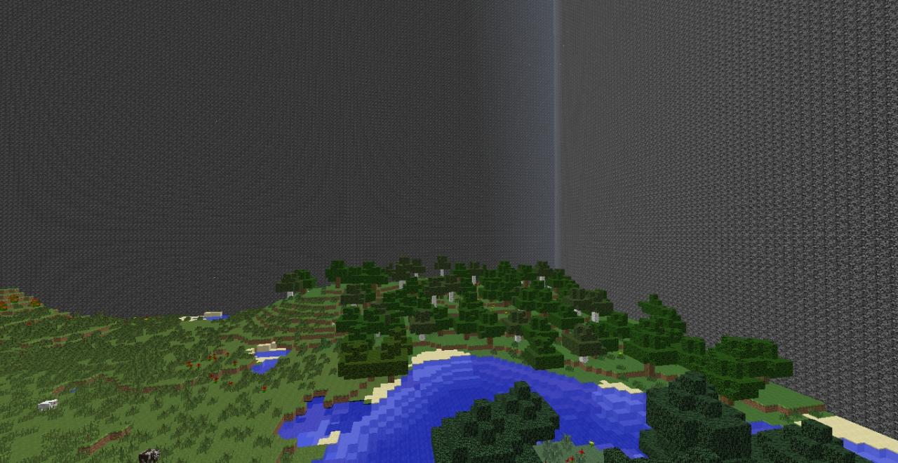 Pre-made UHC Map - Hub, Start button, Team Maker, and Bedrock Walls included Minecraft Map