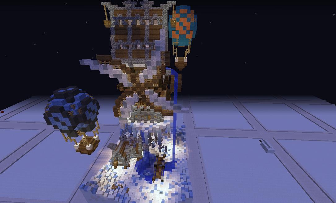 Floating Steampunk Island Plot Build Minecraft Map