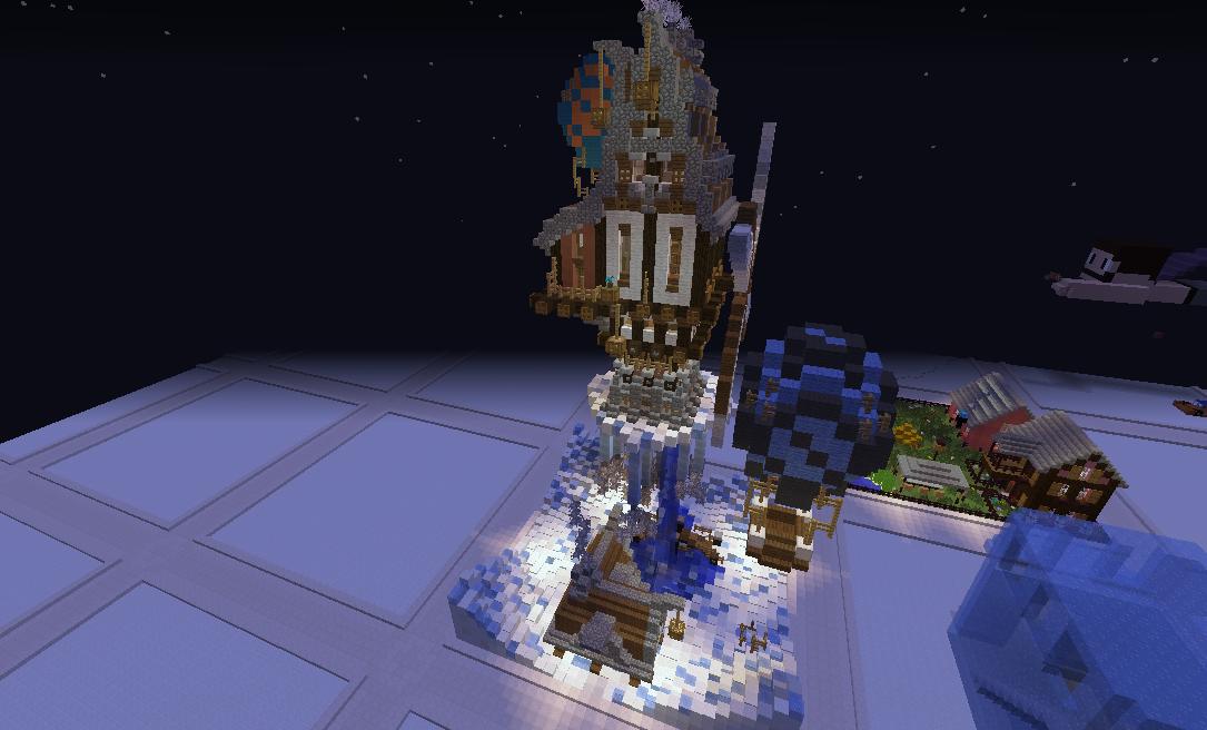 Floating Steampunk Island Plot Build Minecraft Map