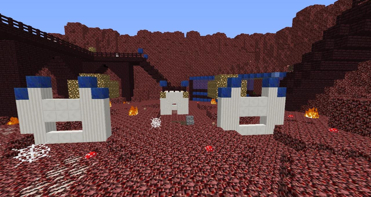 Nether Themed Paintball Map Minecraft Map