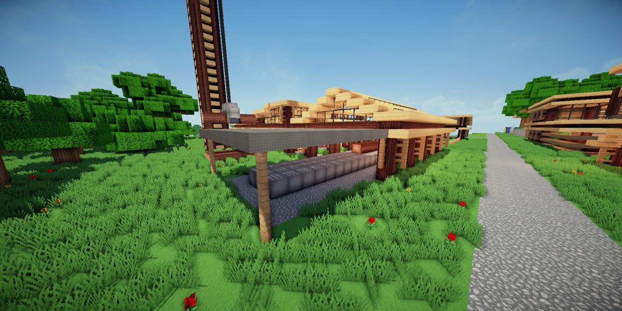 Modern Eco Village | Lumberjack Sawmill 1 Minecraft Map