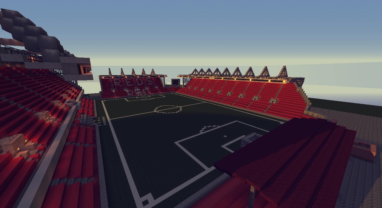 Town Stadium (Red's Den) - Minecraft Stadium Minecraft Map