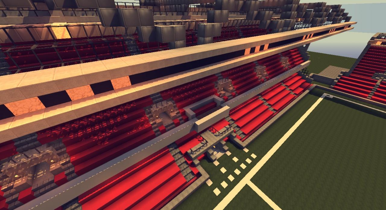 Town Stadium (Red's Den) - Minecraft Stadium Minecraft Map