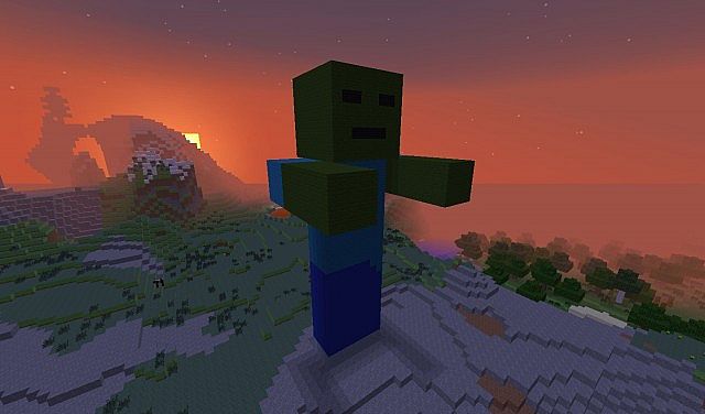 Statue of Zombie Minecraft Map
