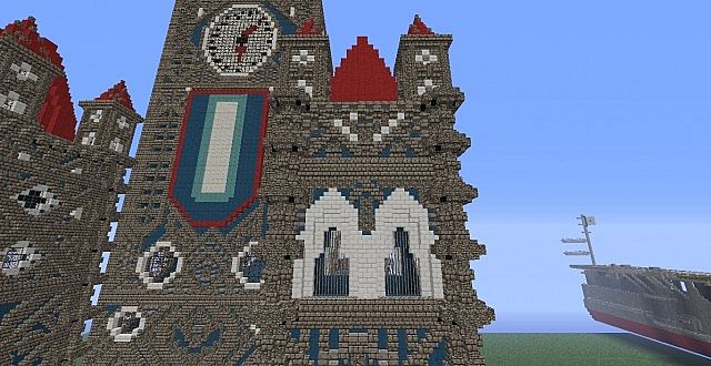 Fantasy clock tower Minecraft Project