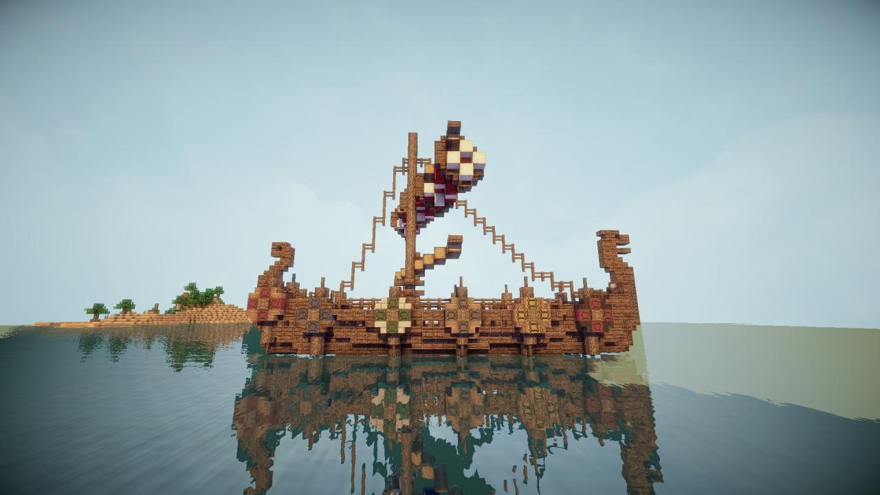 Visund - A realistic viking vessel Minecraft Map