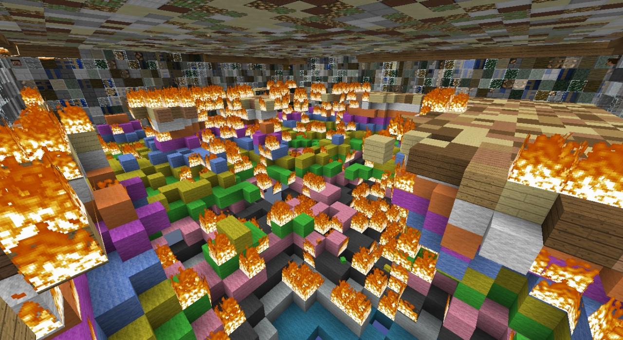 Fire Fall | NEW MINIGAME! Minecraft Map