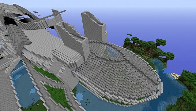 Sci-fi Spaceship Dock Minecraft Map