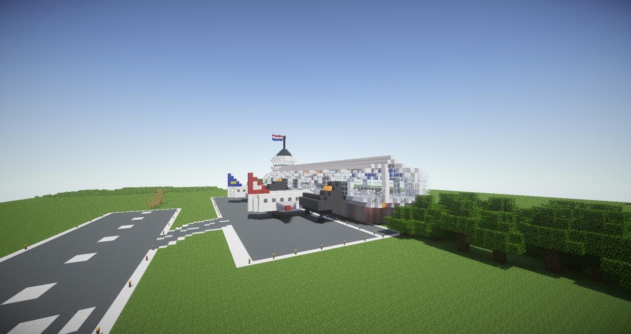 Small Airport - Speedbuild Minecraft Map
