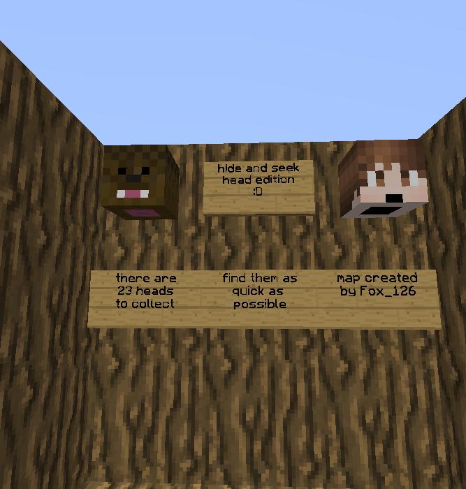 Find The Heads!!! Minecraft Map