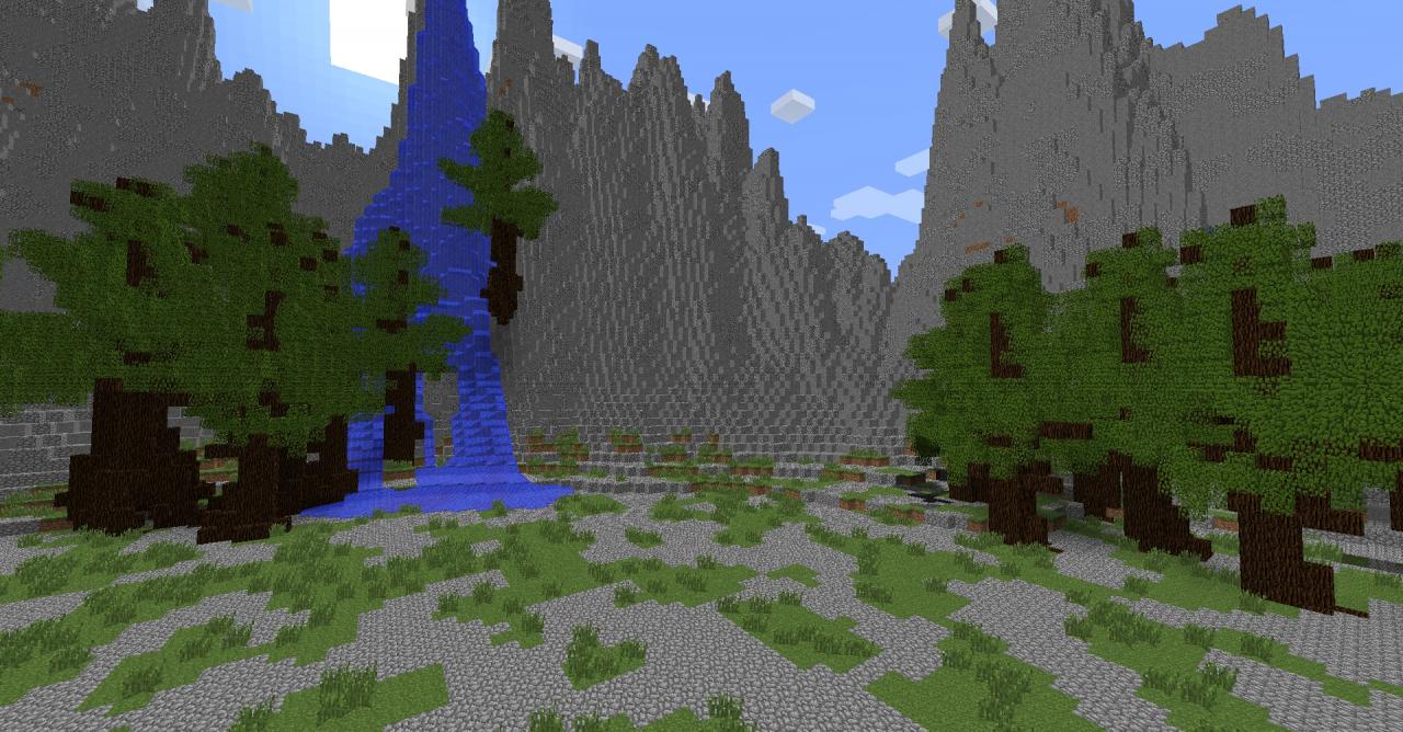 Fantasy Themed Spawn Minecraft Map