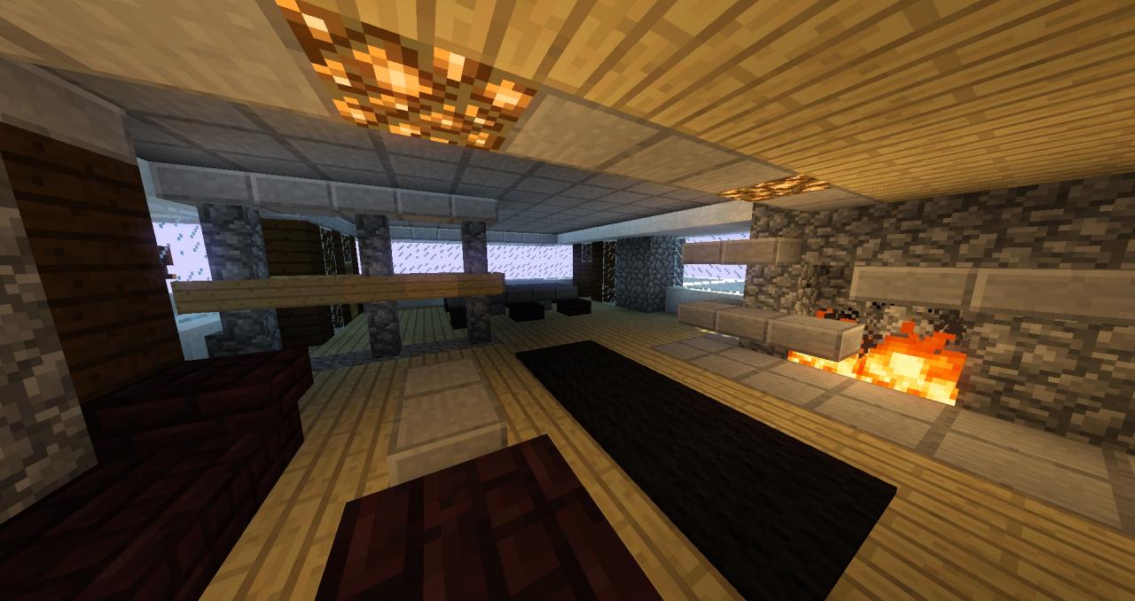 "Falling Water" | Modern House Minecraft Map